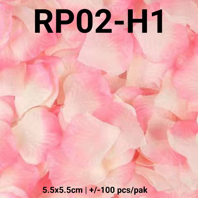 Jual RP02 Rose petal kelopak mawar artificial bunga tabur gradasi ...