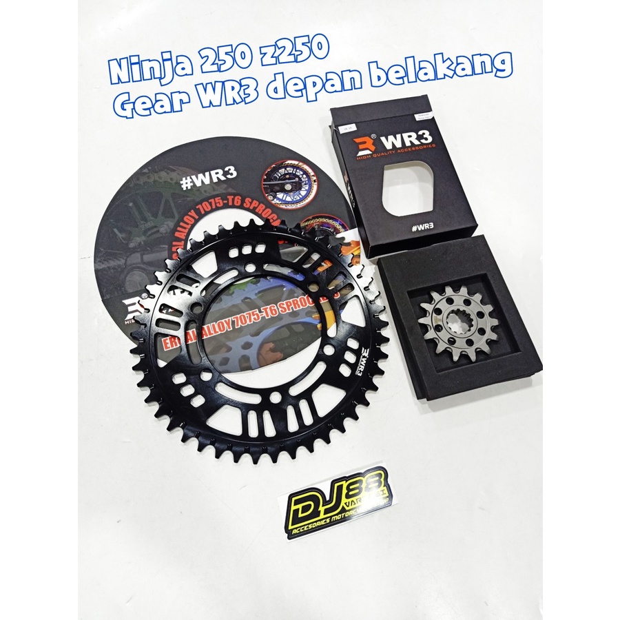Jual Paket Gear wr3 ninja 250R ninja 250 fi old z250 fi gir depan ...
