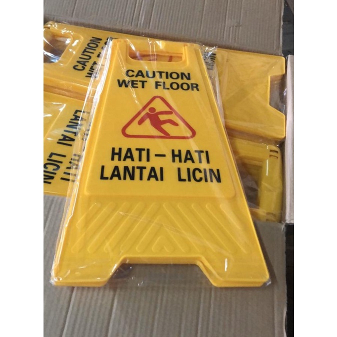 Jual Promo Warning Sign Floor Wet Floor Papan Peringatan Lantai Basah ...
