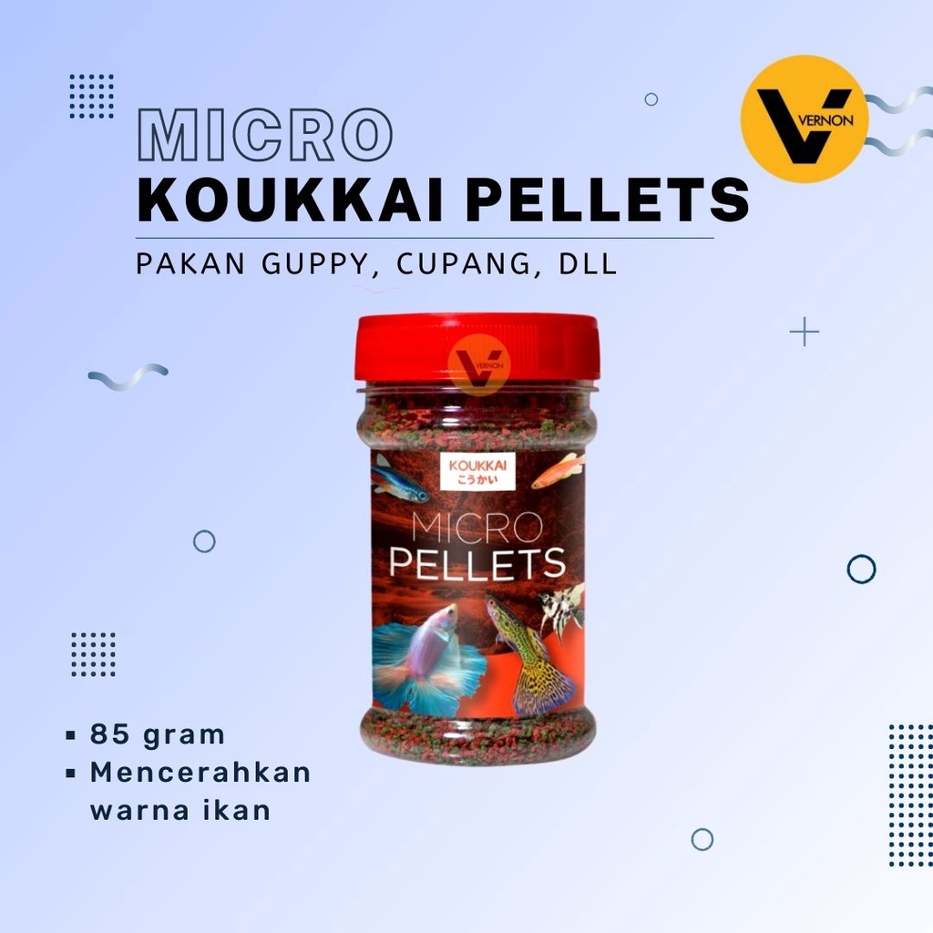 Jual Micro Pellets Koukkai Pelet Mikro Guppy Cupang Tetra Angel Fish ...