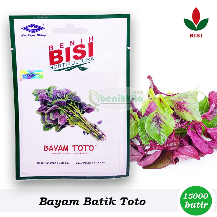Jual Benih-Bibit Bayam Batik Toto (BISI) | Shopee Indonesia
