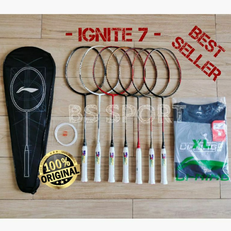 Jual NEW !! RAKET BADMINTON LINING IGNITE 7 IGNITE7 ORIGINAL!! | Shopee ...