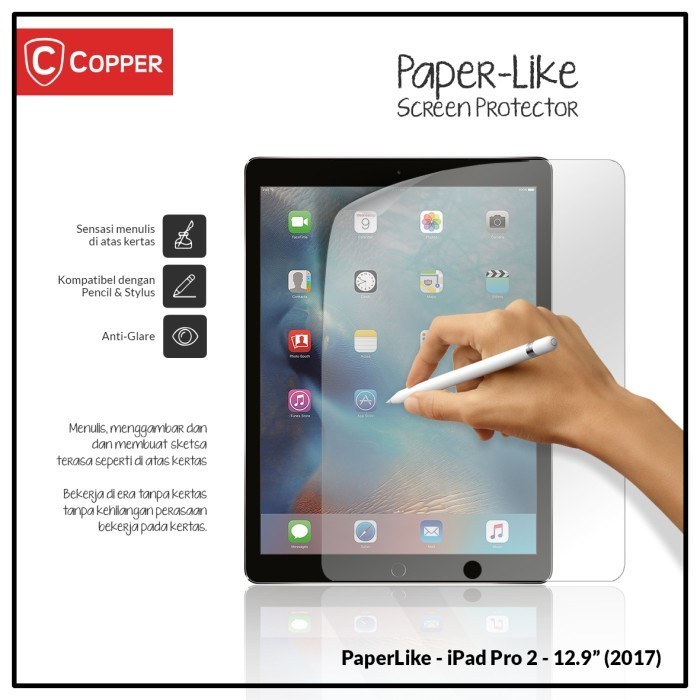 Jual COPPER Screen Protector PaperLike - IPad Pro 2 / 12,9" (2017 ...