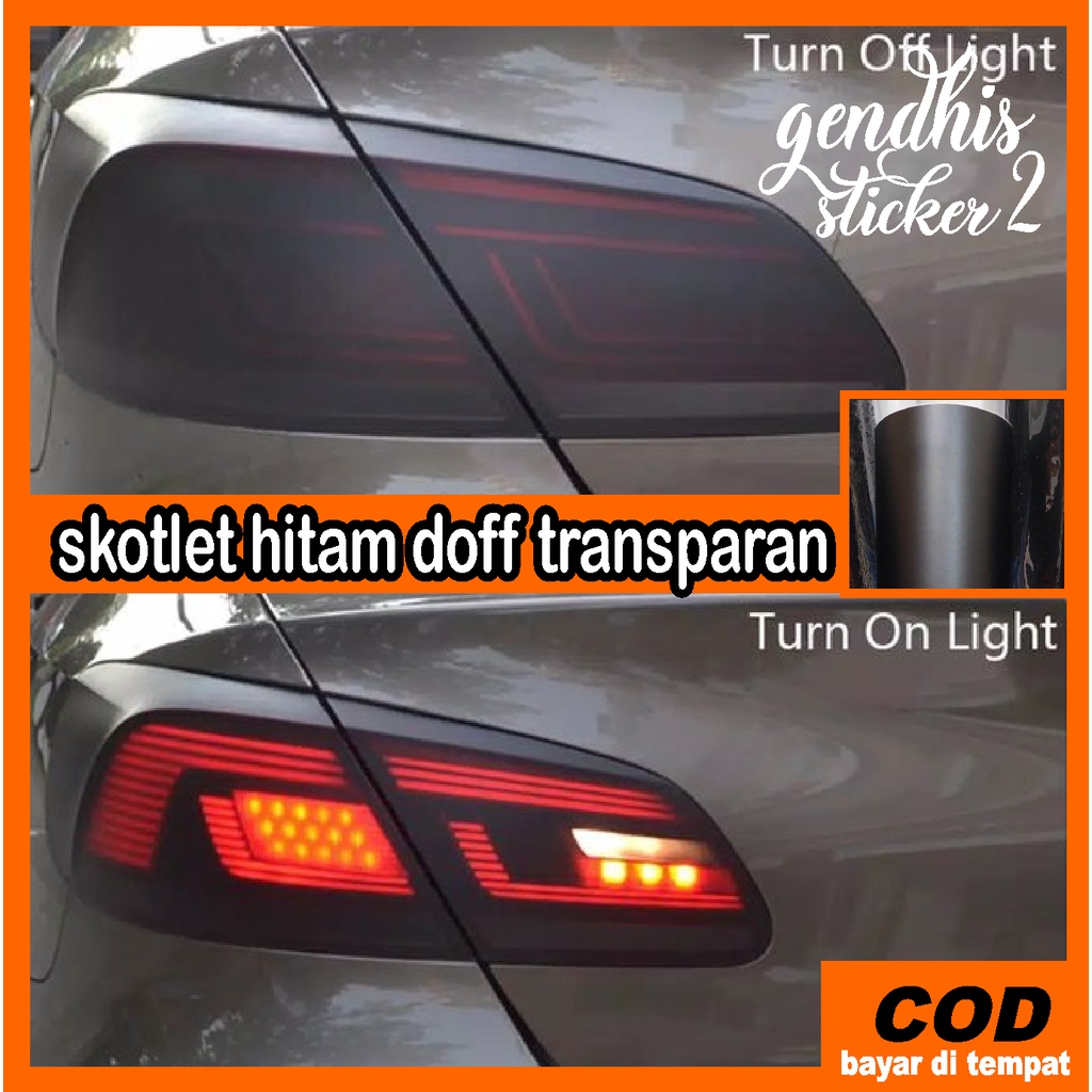 Jual Stiker skotlet smoke Lampu Hitam Doff hybrid | Shopee Indonesia