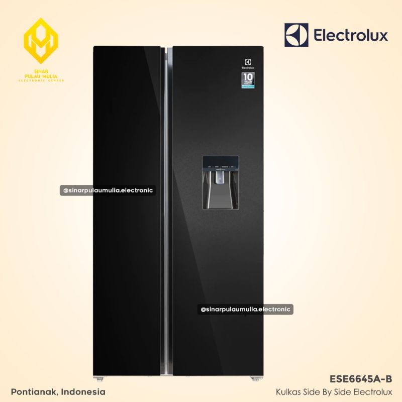 Jual Electrolux Kulkas Side By Side 646 Liter - ESE6645A-B / ESE 6645 A B / ESE 6645A B | Shopee ...