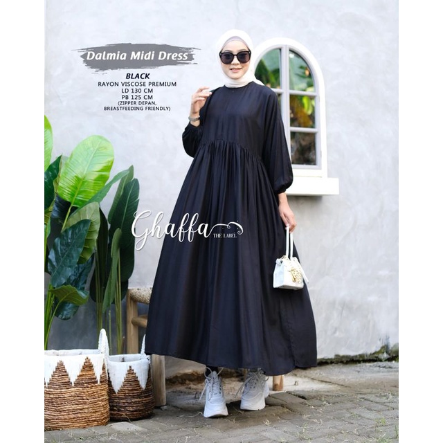 Jual Dalmia MIDI dress by Ghaffa | Shopee Indonesia