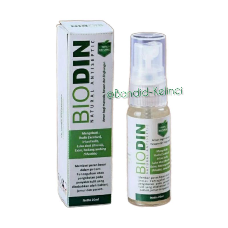Jual BIODIN SPRAY 20ML Obat Jamur, Luka, Scabies KUCING ANJING KELINCI ...