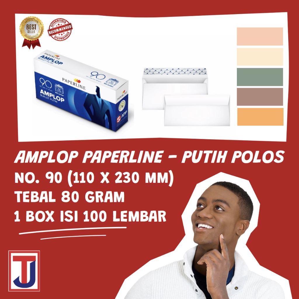 Jual AMPLOP PAPERLINE PAPER LINE / PPL / PPS NOMOR 90 , 104 , 110 (PUTIH POLOS) | Shopee Indonesia