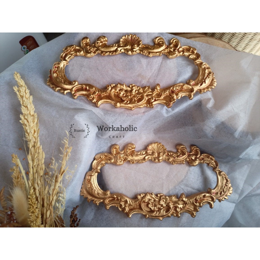 Jual Resin Frame Emas Besar Ukir Hiasan Mahar Seserahan Pernikahan ...