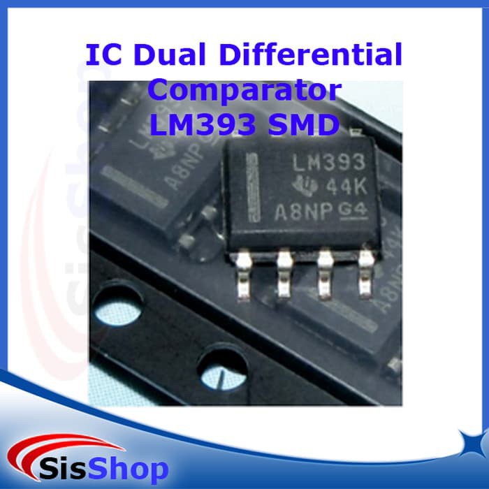 Jual IC LM393 LM393DR SMD SOP 8 PIN DUAL DIFFERENTIAL COMPARATOR ...