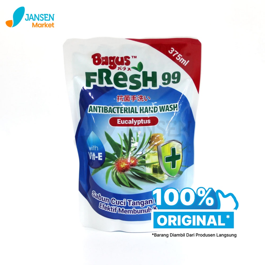 Jual Bagus Fresh Hand Wash Refill Eucalyptus 375ml | Shopee Indonesia
