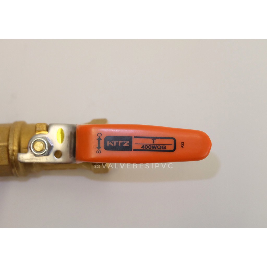Jual Ball Valve Kitz T 2 1/2" 400WOG / bol Valve - Kuningan Brass -100% ...