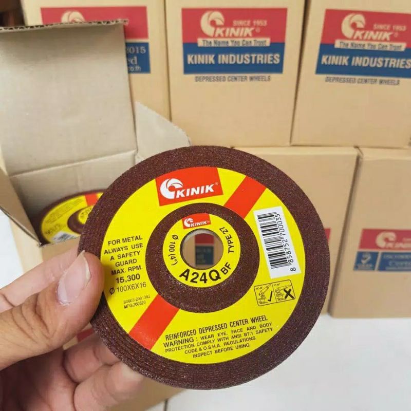 Jual 1 PACK DUS BOX 25 PCS Mata Batu Gerinda Poles KINIK 4" Original ...