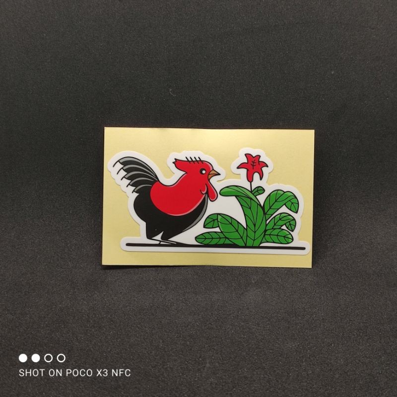 Jual STICKER AYAM JAGO AYAM PRINCUTT 1 pasang stiker ayam stiker ...