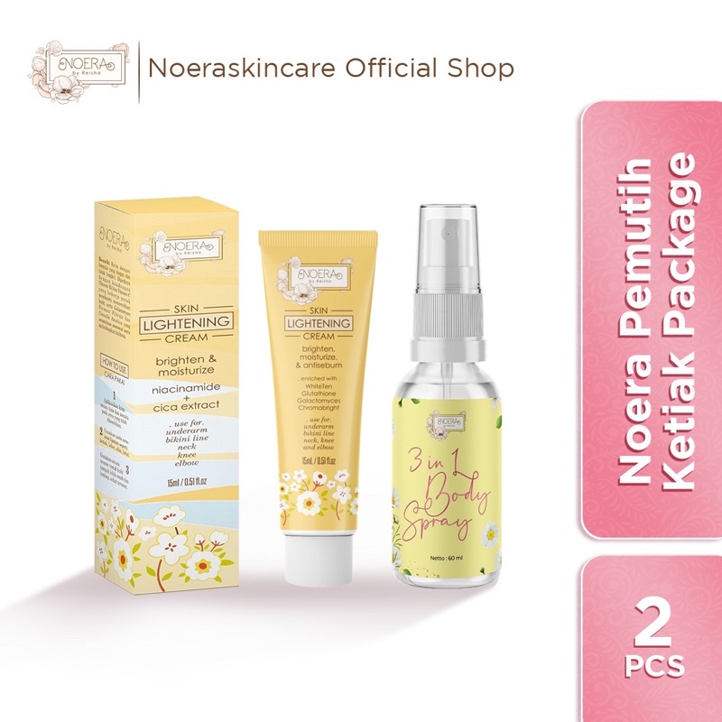 Jual Noera Pemutih Ketiak Package | Noera Skin Lightening Cream Noera ...