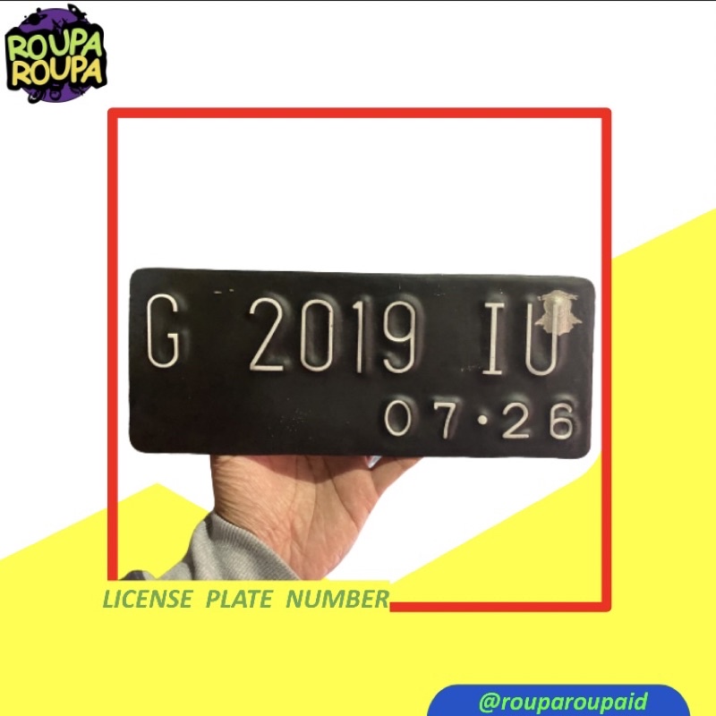 Jual Plat Nomor Motor Font Tipis Huruf Dan Angka Menyala Warna Putih ...