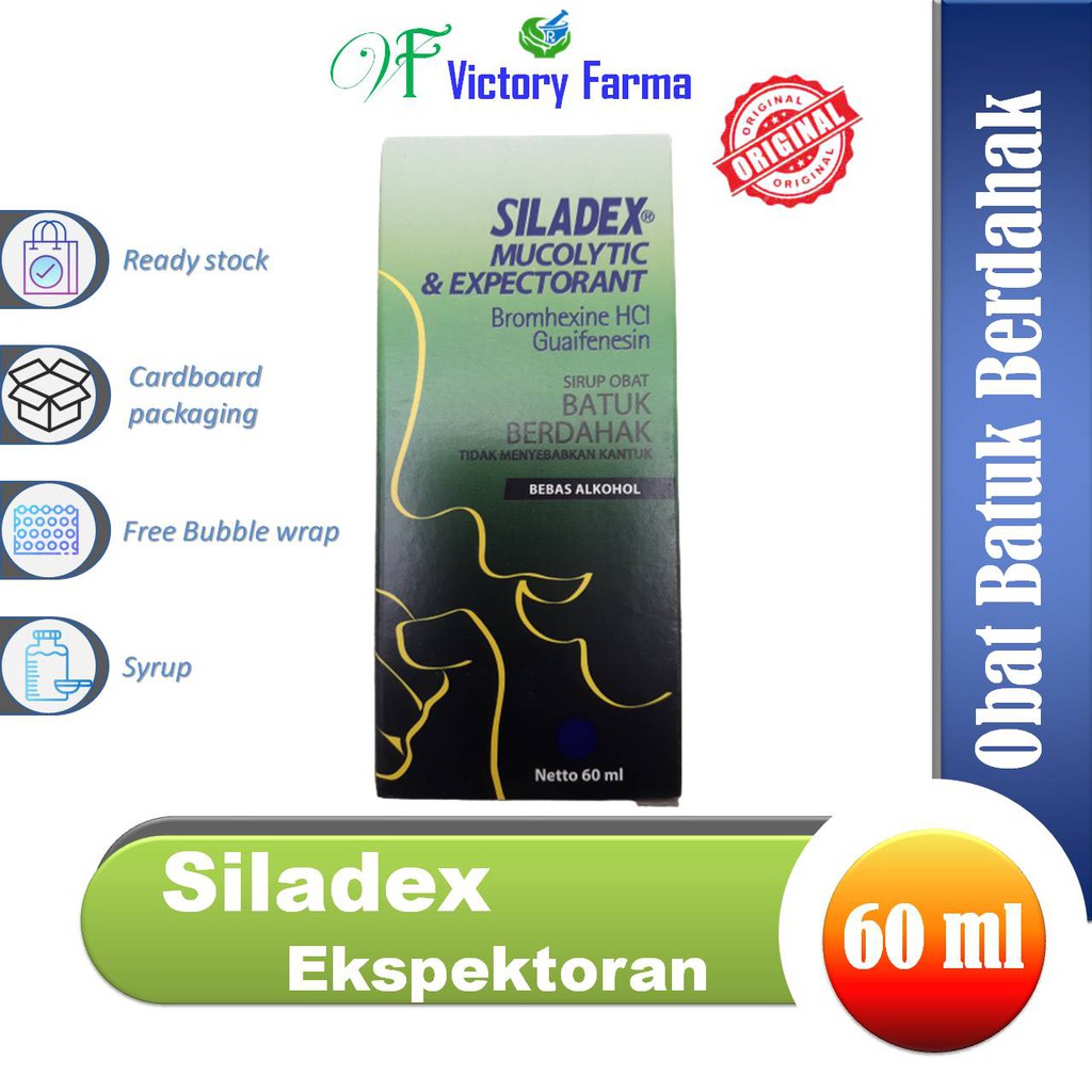 Jual Siladex Batuk Berdahak Sirup 60 ml / Obat Batuk Berdahak | Shopee ...