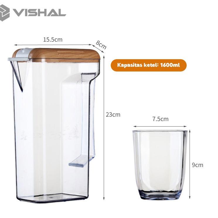 Jual Limited Edition.>kyn-368 VISHAL TEKO GELAS 5IN1 Teko Air/Pitcher ...