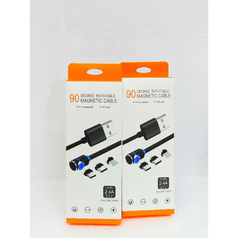 Jual Kabel Data Magnet 360° 3in1 Micro Usb / Type C / Iphon / Kabel ...