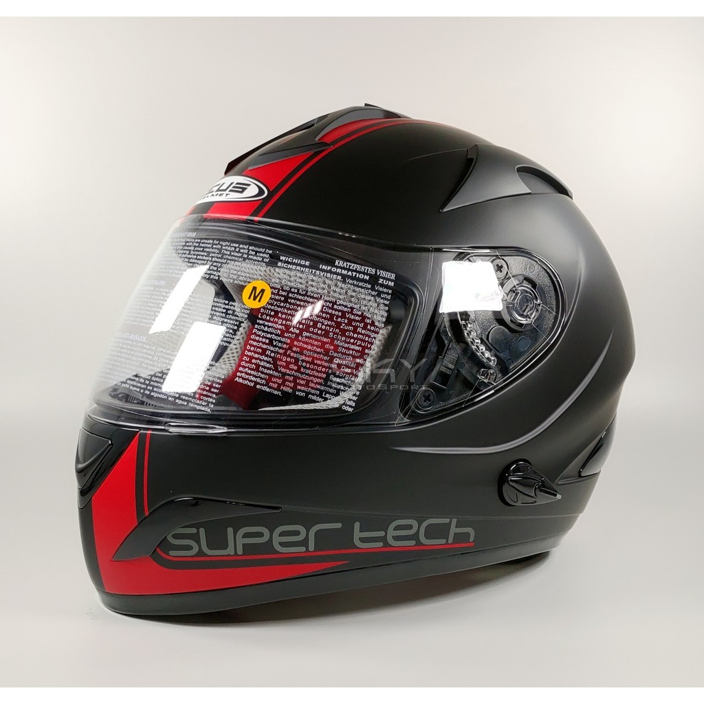 Jual Helm ZEUS 806 Red Black Doff Supertech Original | Shopee Indonesia