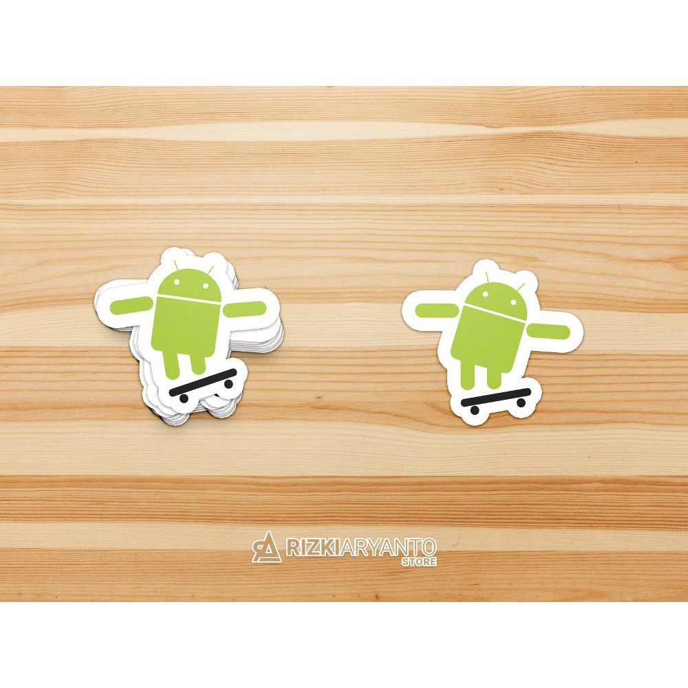 Jual Sticker - Stiker Logo Android Skate Board untuk PC Laptop HP dll ...