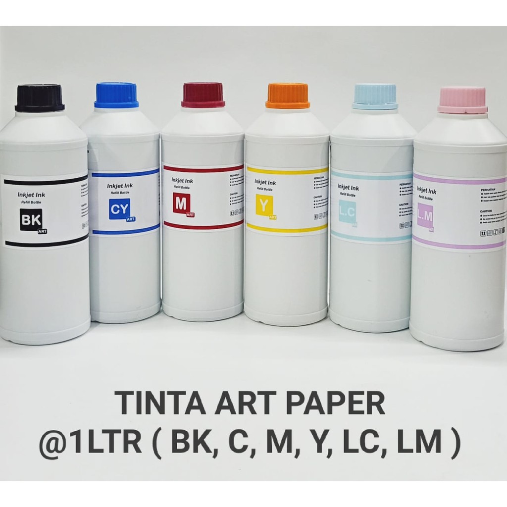 Jual Tinta EP Art Paper merk PRINTPAL 1 Liter (B,C,M,Y,LC,LM) | Shopee ...