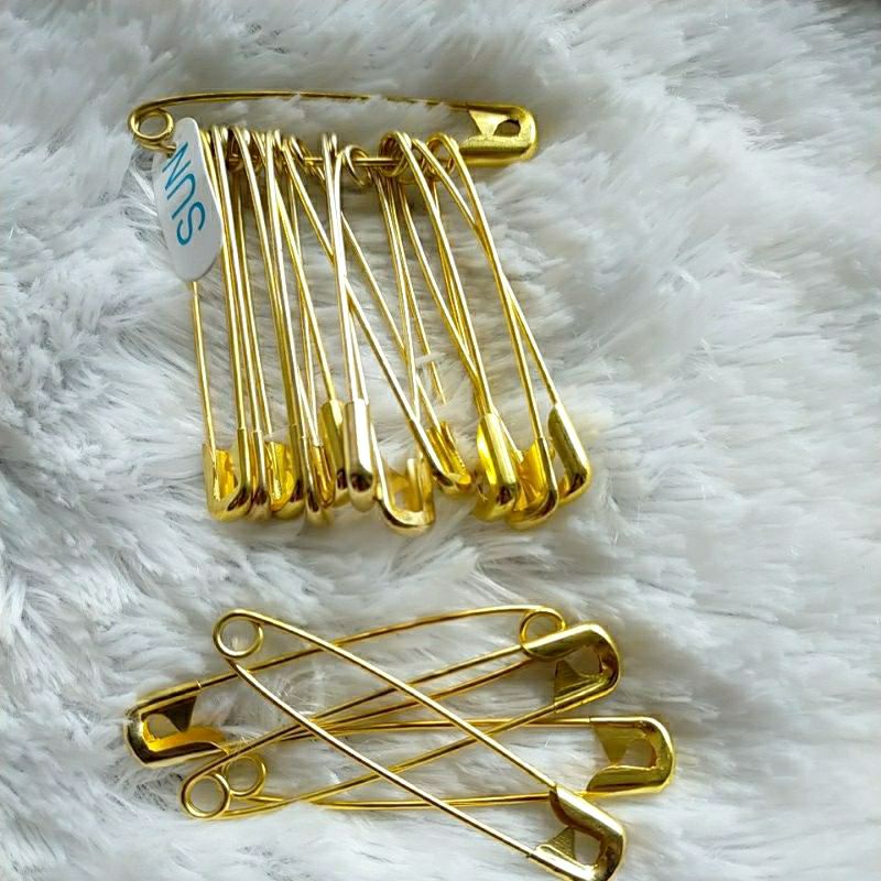 Jual Peniti sun emas / silver renceng 5 cm. Isi 12 pcs | Shopee Indonesia