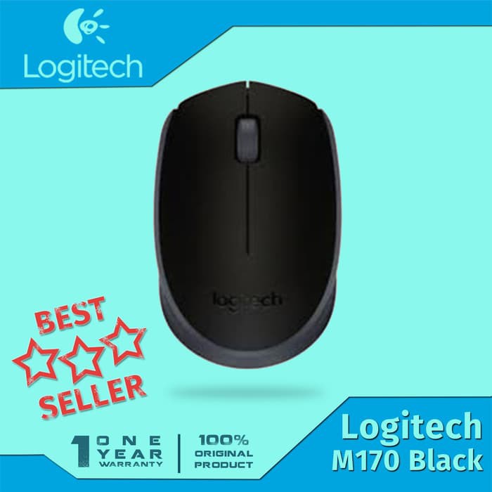 Jual Logitech M170 Mouse Wireles Original ( L066 ) Warna Hitam | Shopee ...