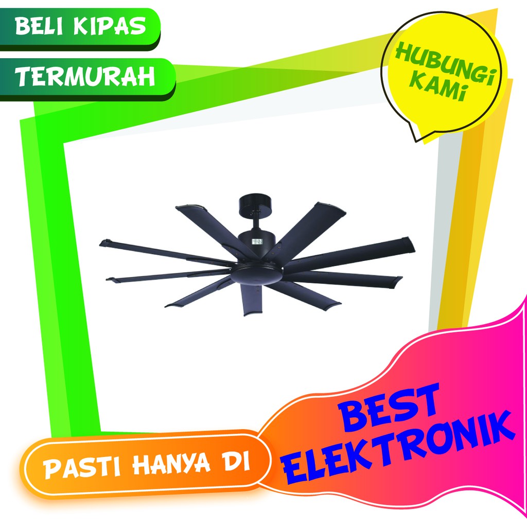 Jual Kipas Angin ECO-055 60in MATAHARI BLACK / SILVER ECOLUX - Remote ...