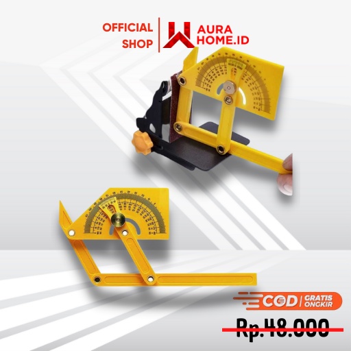 Jual Alat Ukur Kayu Busur Derajat &Pencari Sudut / Alat Ukur Penggaris ...