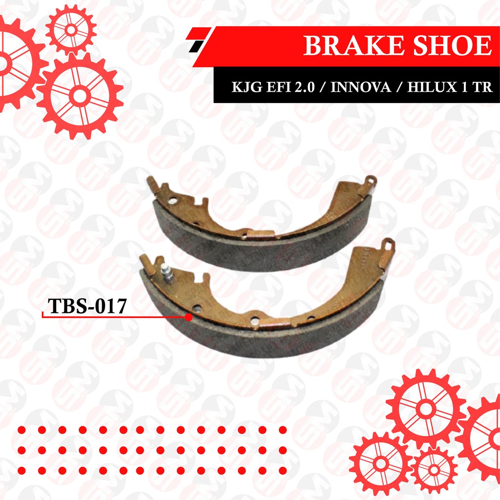 Jual KAMPAS REM SEPATU/BRAKE SHOE "INNOVA, KIJANG EFI 2.0, HILUX ...
