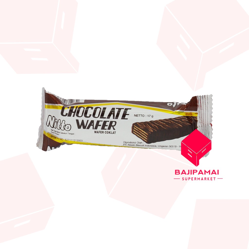 Jual NITTO CHOCOLATE WAFER ISI 10 | Shopee Indonesia