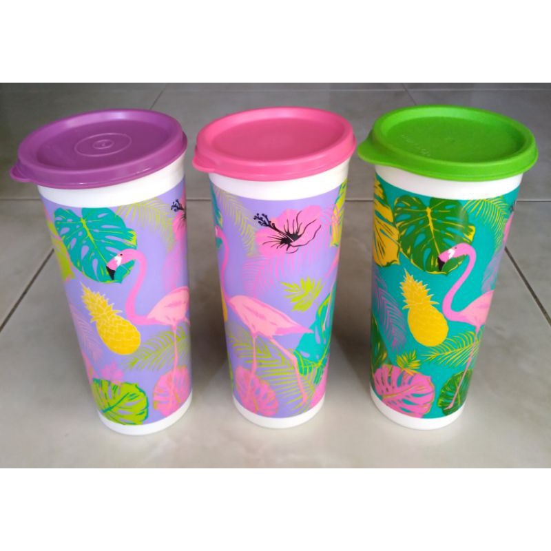 Jual Gelas Giant Tumbler Flamingo 470 ml Tupperware | Shopee Indonesia
