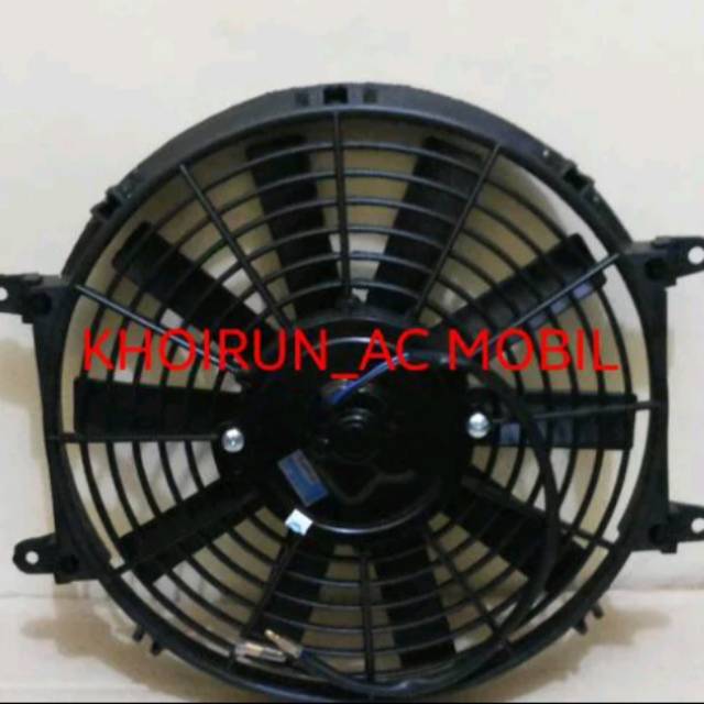 Jual Kipas Motor Extra Ekstra Fan Condensor Radiator AC Mobil Universal 10 " - 12 " - 12volt ...