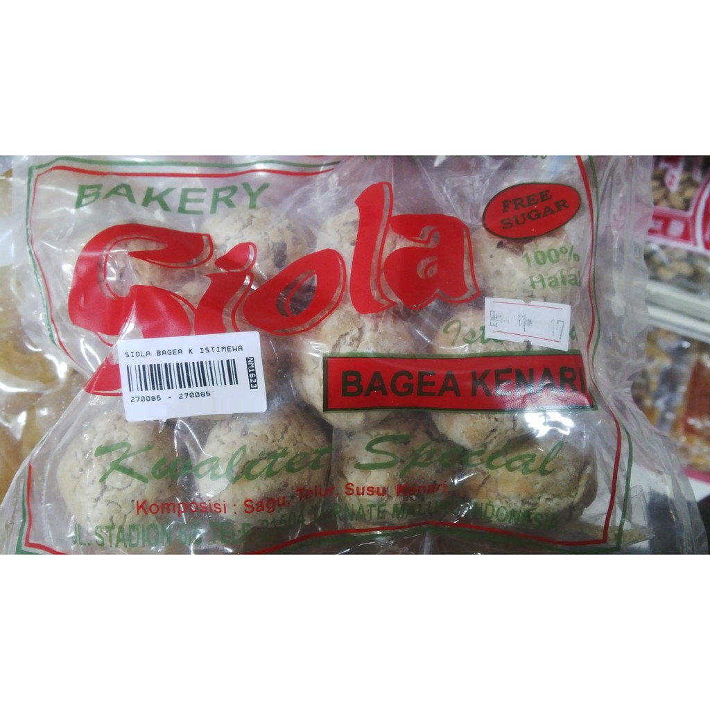 Jual Siola Bagea Kenari Merah Hijau Tanpa Gula 170 gr Ole-Ole / Jajanan ...