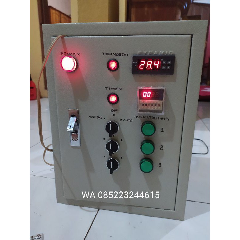 Jual PANEL BLOWER KANDANG CH 3FAN-3Phasa-kontaktor schenider | Shopee ...