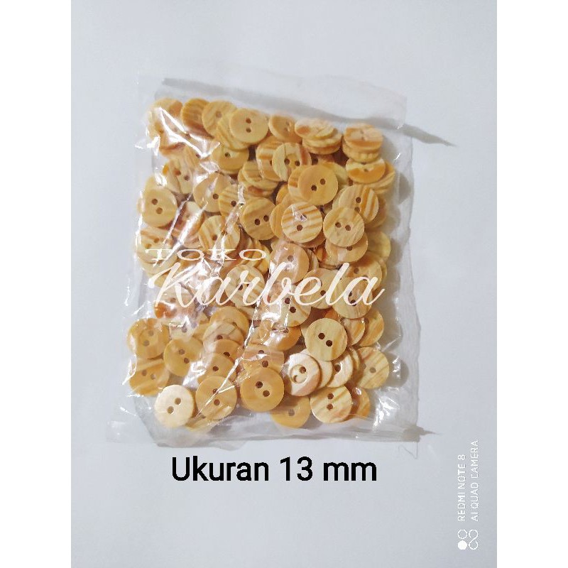 Jual Kancing motif kayu ukuran 13mm / 20L | Shopee Indonesia