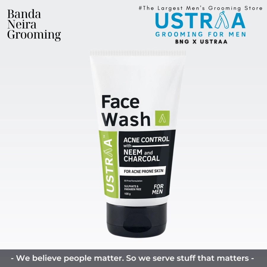 Jual USTRAA Face Wash Acne Control with Neem & Charcoal | Shopee Indonesia