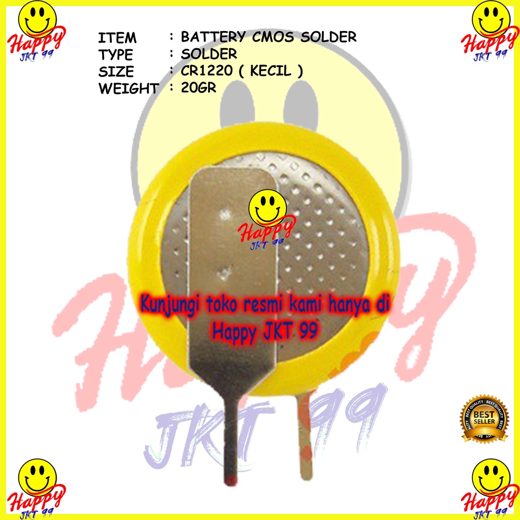 Jual [ HAPPY JKT 99 ] BATTERY CMOS SOLDER UNIVERSAL BATRE BATERAI CIMOS ...