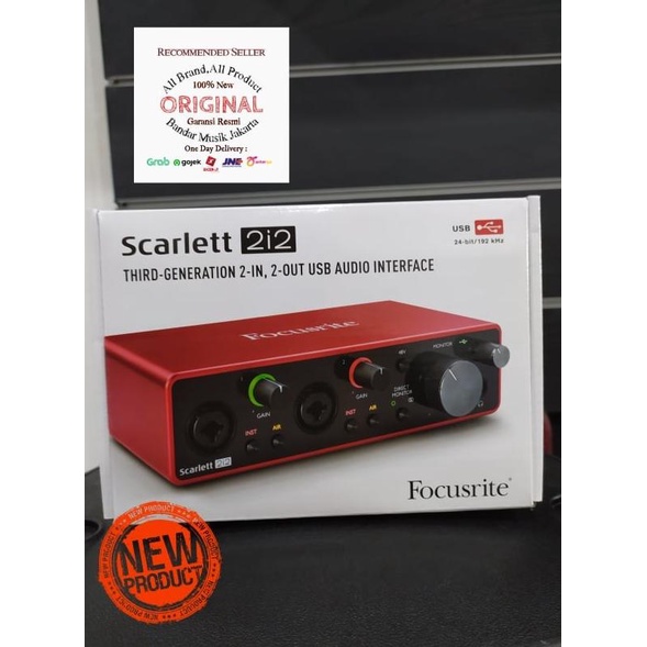 Jual FOCUSRITE SCARLETT 2I2 SOUNDCARD AUDIO INTERFACE | Shopee Indonesia