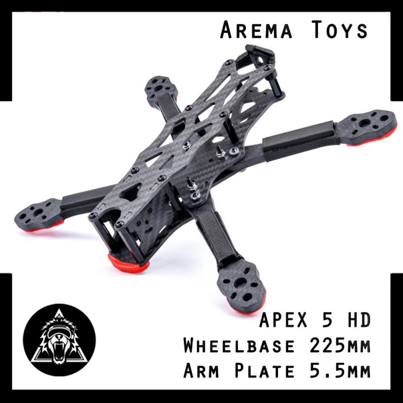 Jual APEX 5inch HD 225mm Carbon Fiber Frame Kit 225 mm 5 inch DJI FPV ...