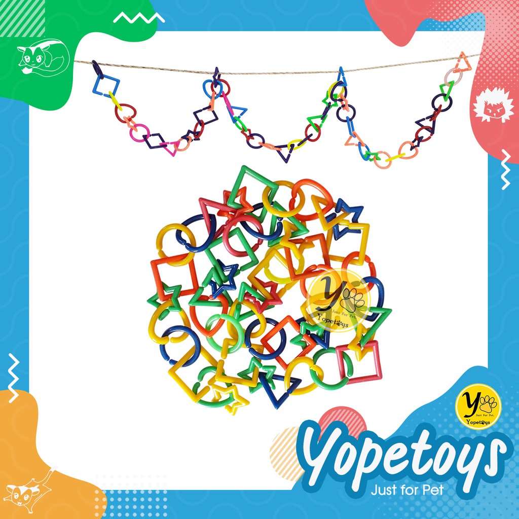 Jual Rantai Geometri Mainan Kandang Mainan Sugar Glider Perlengkapan ...