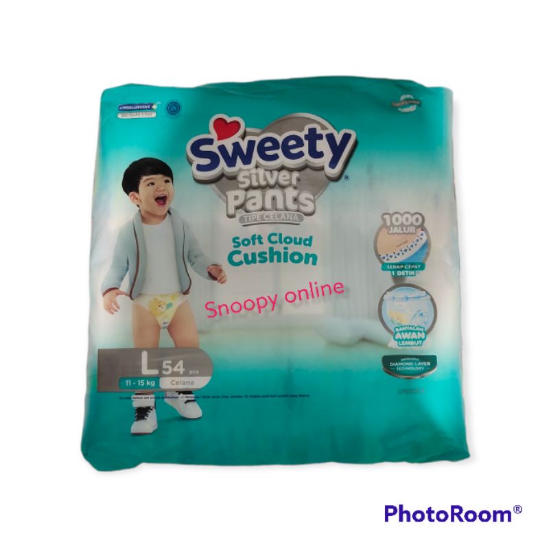 Jual Sweety silver pants S66/ M60 / L54 popok bayi tipe celana pempers ...
