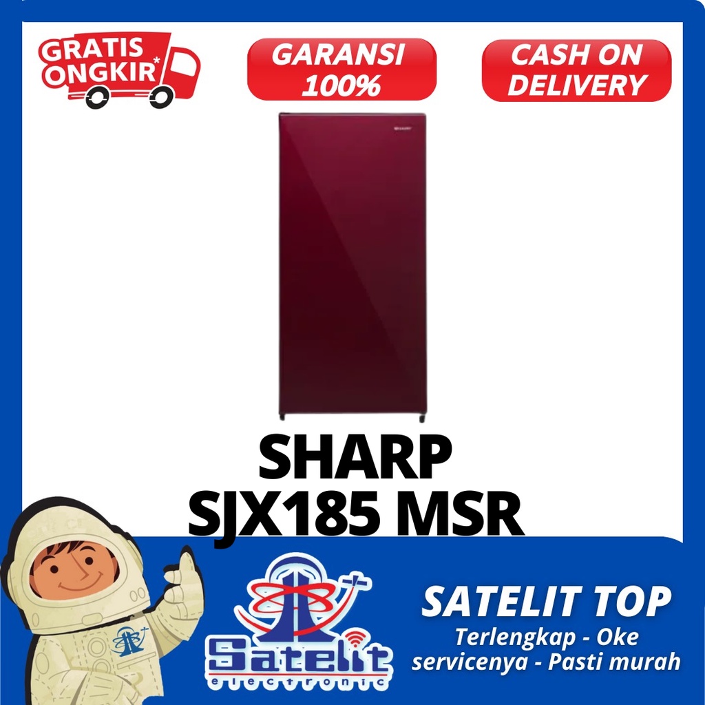 Jual KULKAS / REFRIGERATOR / LEMARI ES SHARP SJX 185 MSR | Shopee Indonesia