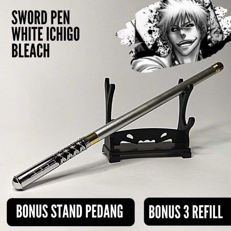 Jual Sword Pen anime viral Pulpen pedang mini Anime Ichigo Bleach pena ...