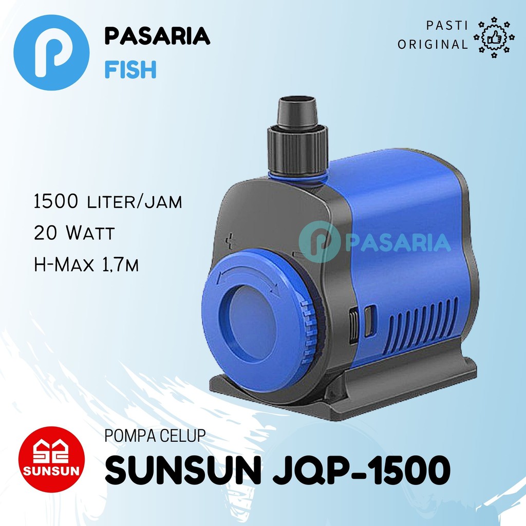 Jual SUNSUN JQP1500/JQP 1500 Liter/Jam Pompa Celup Kolam/Aquarium ...