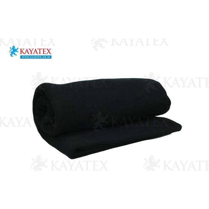 Jual 0.5KG KAIN LACOSTE PE SEMI COTTON 20S HITAM JET BLACK (BAHAN KAIN ...