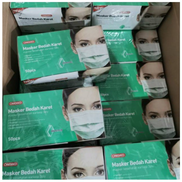 Jual MASKER BEDAH ONEMED MEDIS 3 PLY | Shopee Indonesia