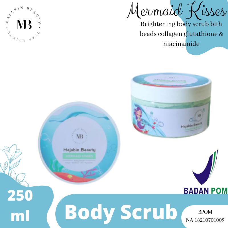 Jual Body scrub mermaid kisses majabin beauty | Shopee Indonesia