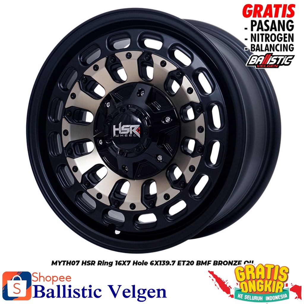 Jual Velg racing mobil hiace Hilux Triton Hardtop Panther Ring 16 lebar ...